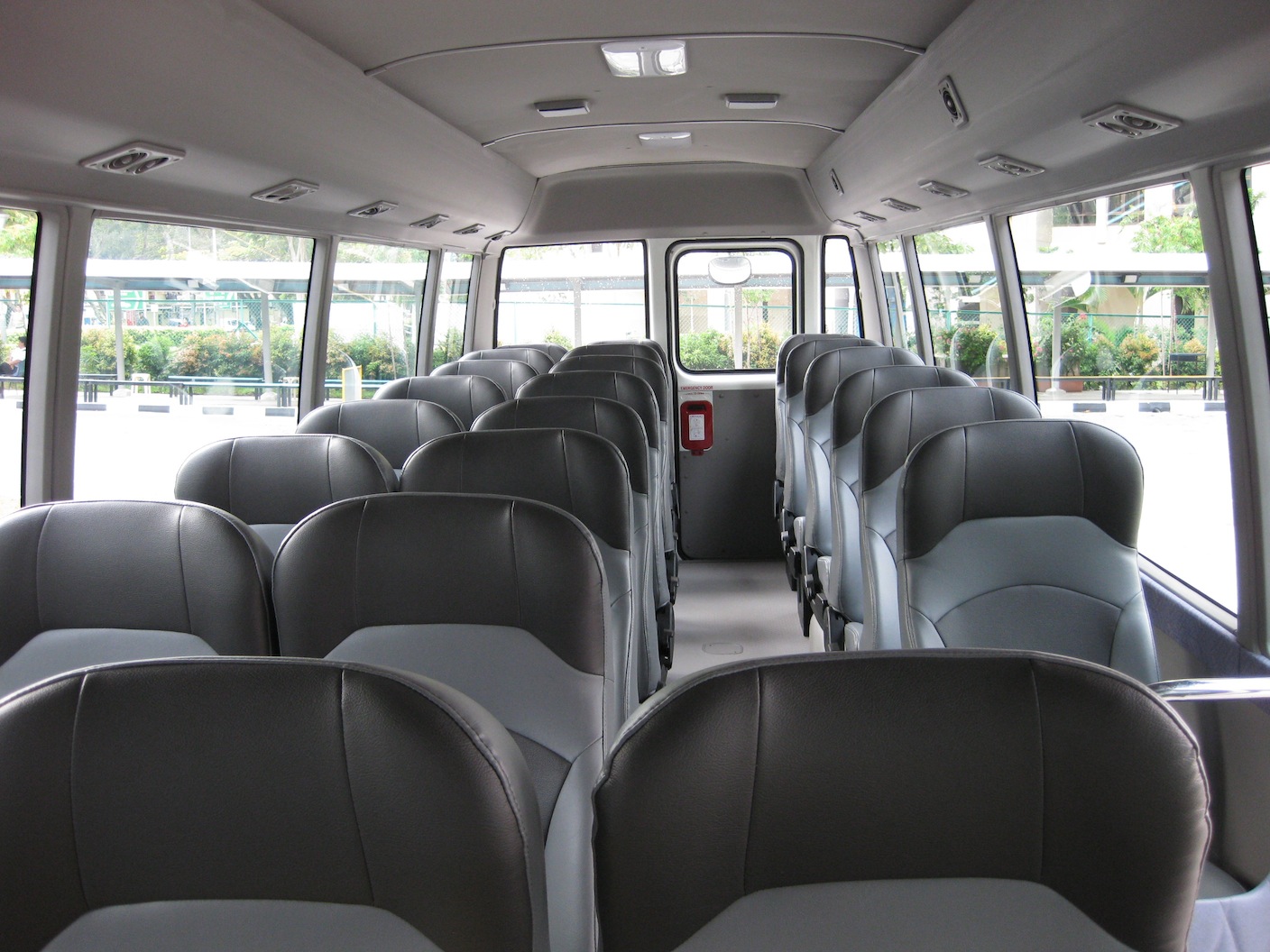 23 seater Toyota Coaster Interior – Bus Charter Singapore